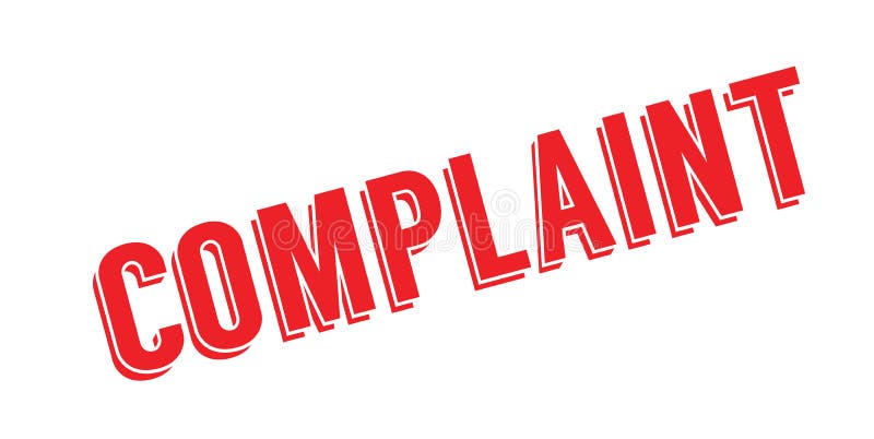 Sello De Goma De La Denuncia Ilustración del Vector - Ilustración de ...