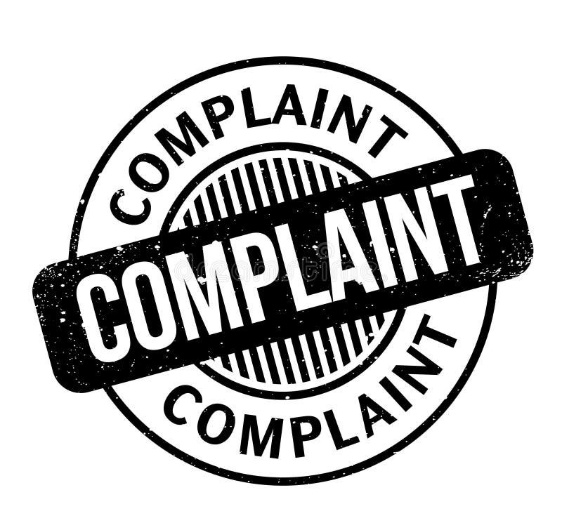 Sello De Goma De La Denuncia Ilustración del Vector - Ilustración de ...