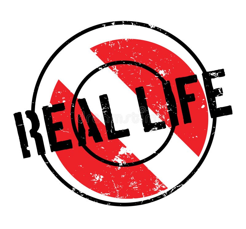 Sello De Goma De La Vida Real Ilustración del Vector - Ilustración de ...