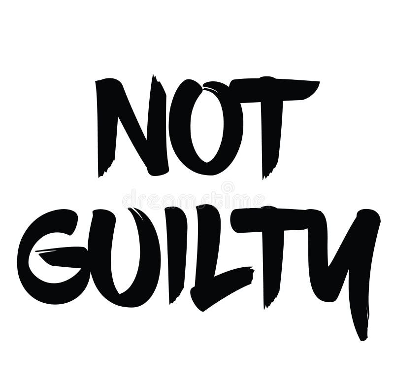 Sello de goma no culpable ilustración del vector. Ilustración de fecha ...