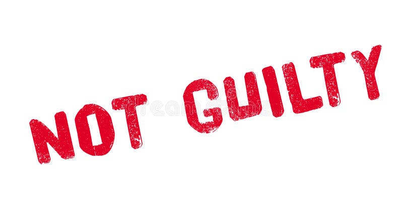 Sello de goma no culpable ilustración del vector. Ilustración de objeto ...