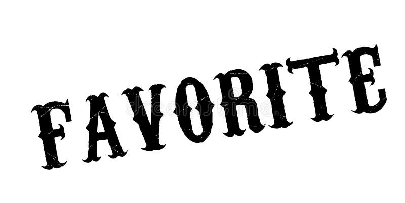 Sello de goma preferido ilustración del vector. Ilustración de ...