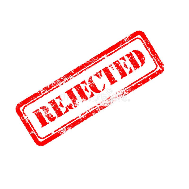 Sello de goma rechazado stock de ilustración. Ilustración de rechazado ...