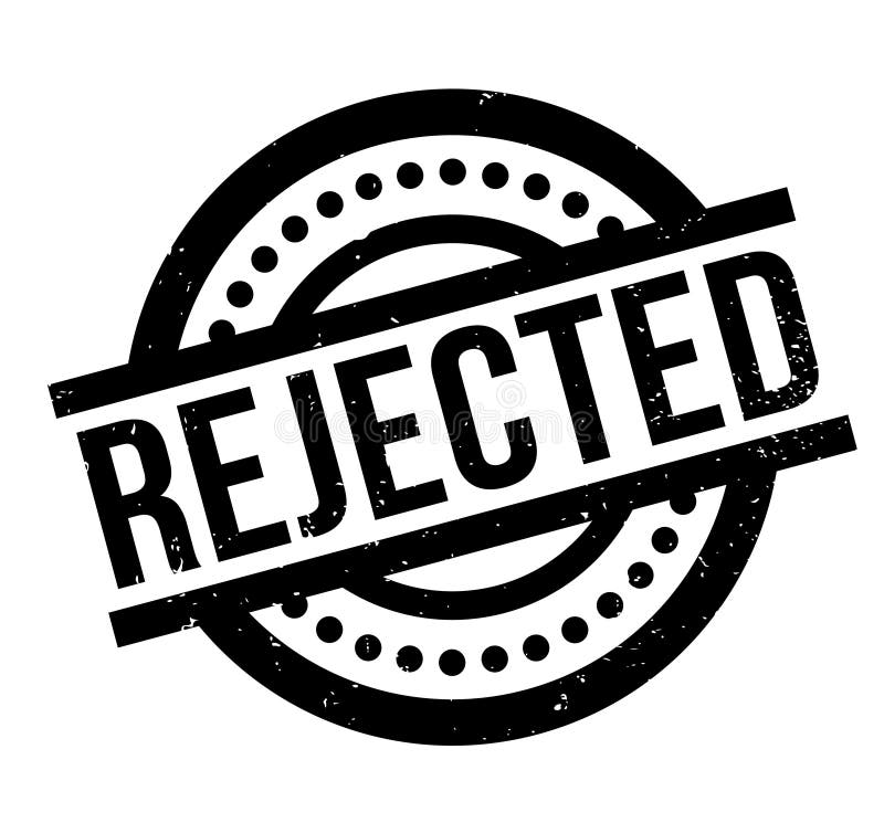 Sello de goma rechazado ilustración del vector. Ilustración de ...