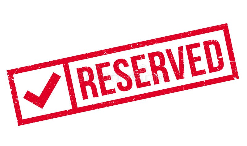 Sello de goma reservado stock de ilustración. Ilustración de marca ...