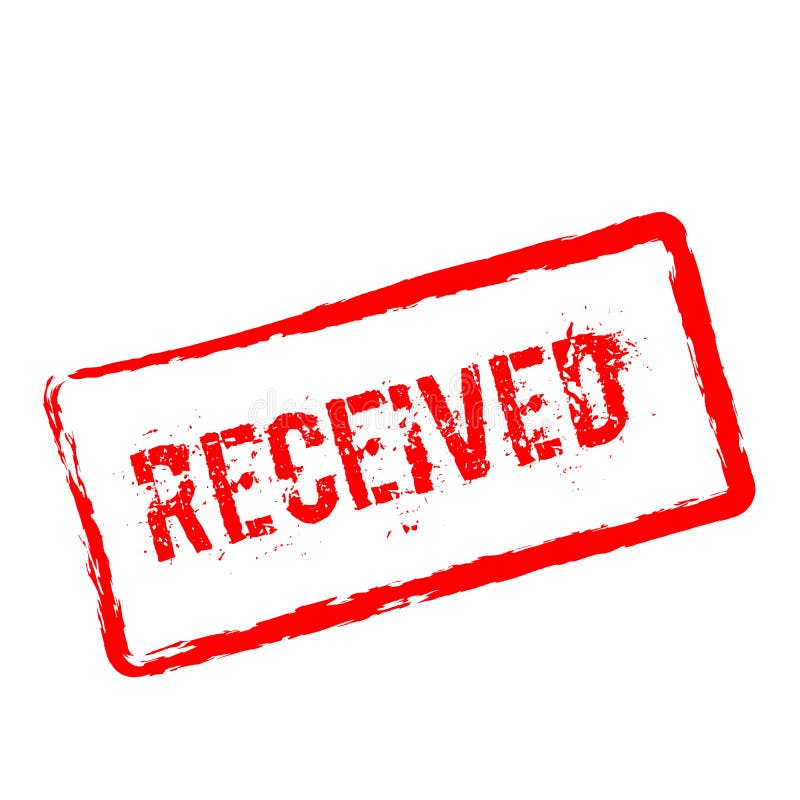 Sello recibido ilustración del vector. Ilustración de declaración ...