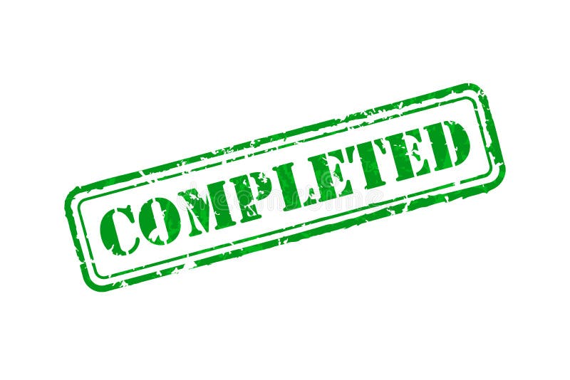 Sello terminado ilustración del vector. Ilustración de admita - 8618920