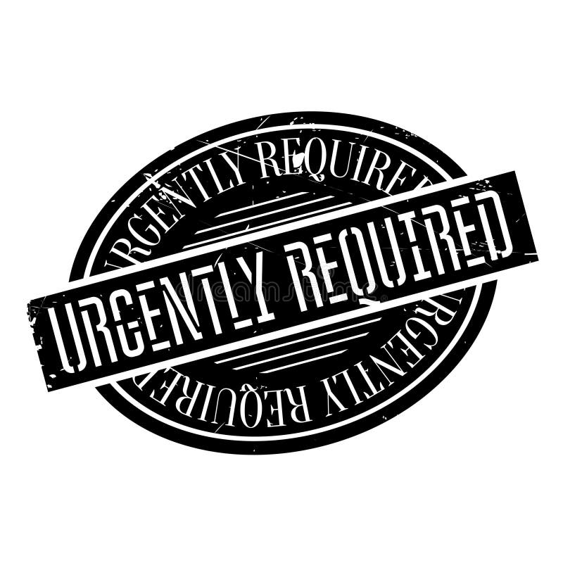 Sello De Goma Urgente Requerido Ilustración del Vector - Ilustración de ...