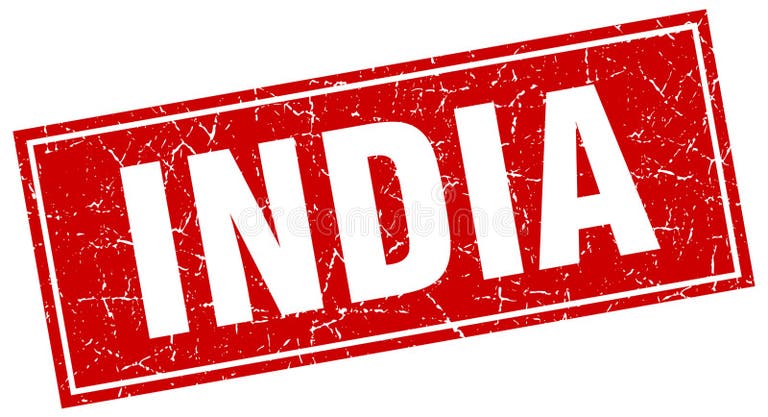 Sello de la India ilustración del vector. Ilustración de etiqueta ...