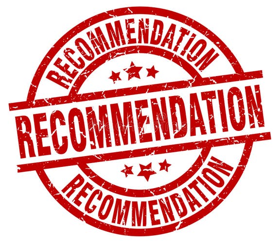 Sello de la recomendación ilustración del vector. Ilustración de ...
