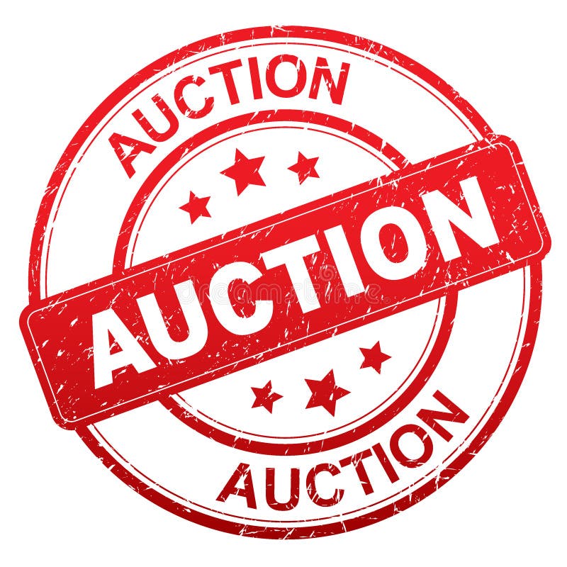 Sello de la subasta ilustración del vector. Ilustración de viejo ...