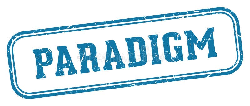 Sello De Paradigma. Paradigma Rectangular Sobre Fondo Blanco ...