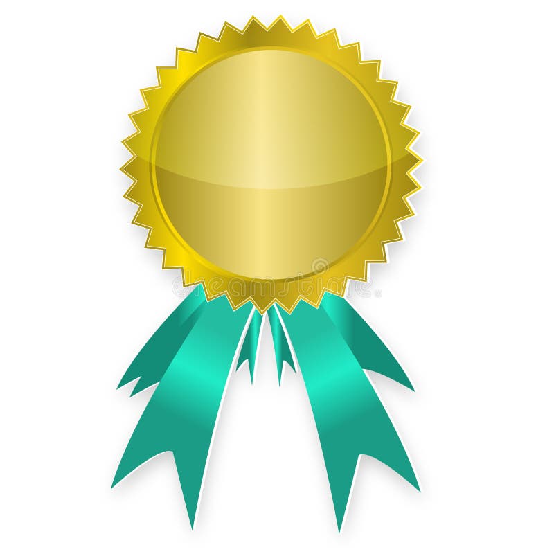 Sello del oro ilustración del vector. Ilustración de sello - 16133347