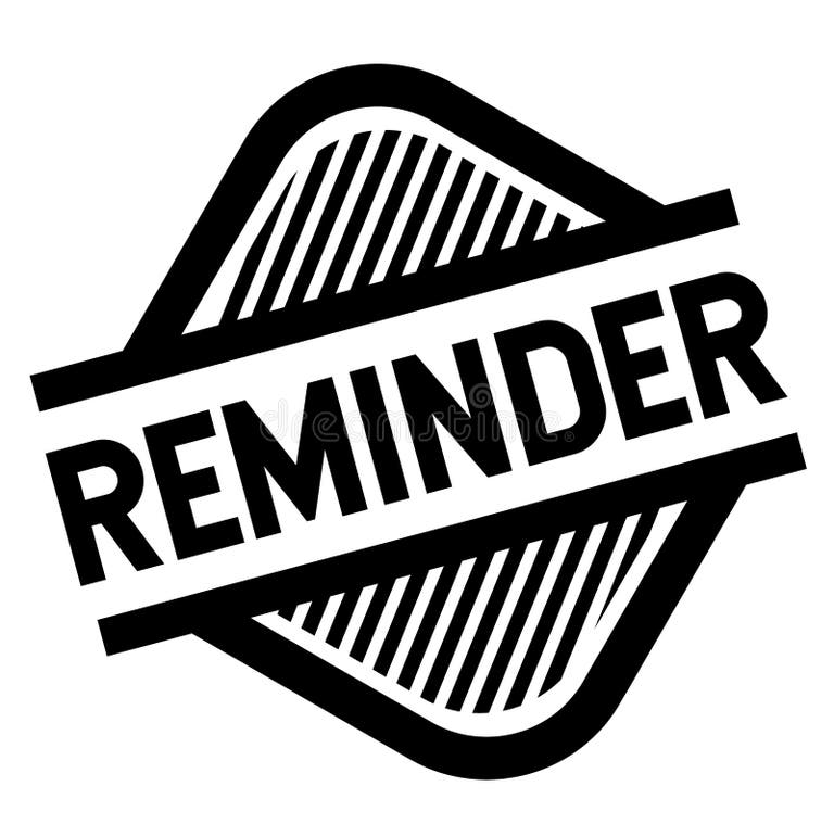 Sello Del Recordatorio En Blanco Ilustración del Vector - Ilustración ...