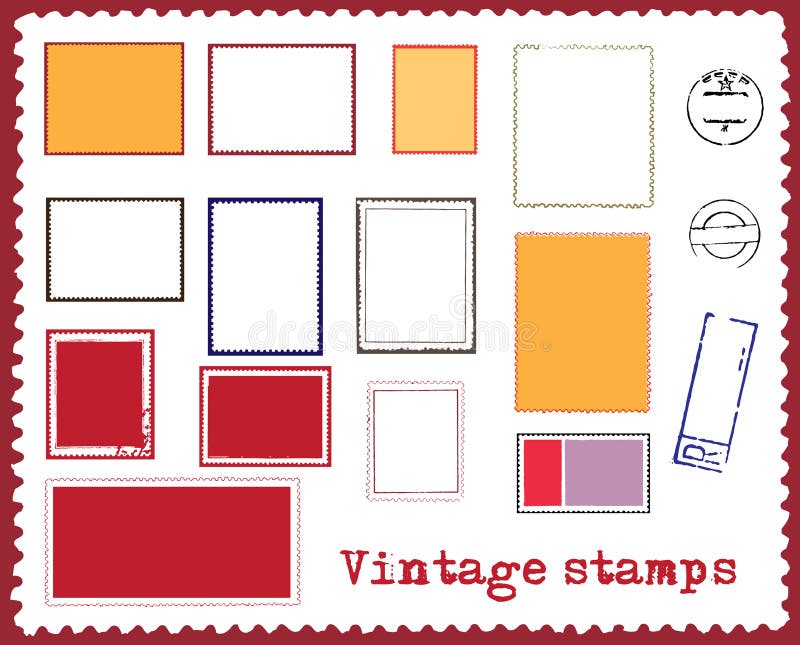 Sello del vector ilustración del vector. Ilustración de collage - 21678604