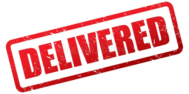 Sello entregado ilustración del vector. Ilustración de genuino - 124830517