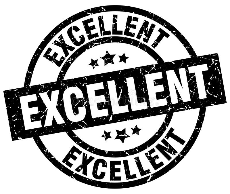 Sello excelente ilustración del vector. Ilustración de blanco - 122179669