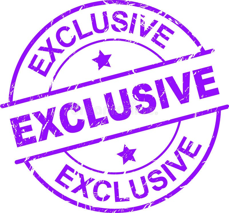 Sello exclusivo ilustración del vector. Ilustración de editable - 123626280