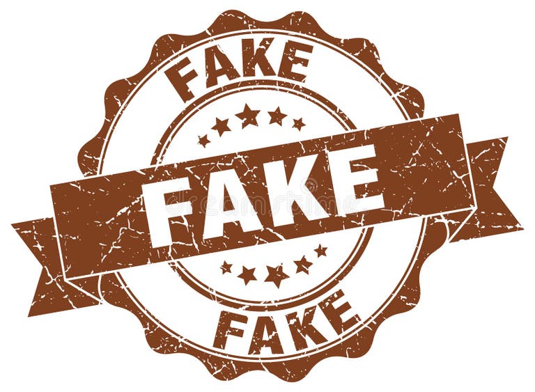 Sello falso ilustración del vector. Ilustración de sello - 106381447