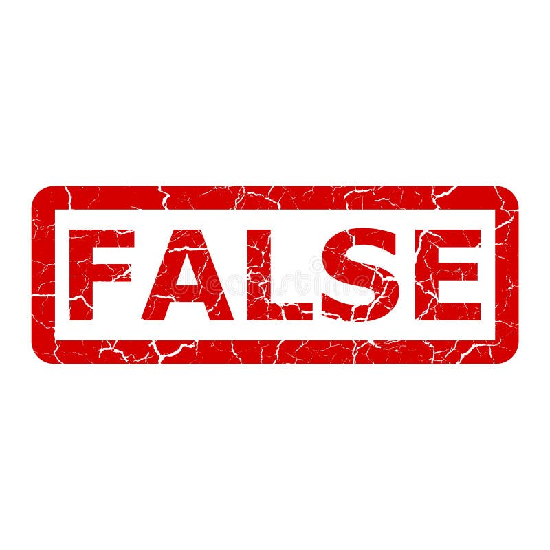 Sello Falso Rojo En El Fondo Blanco Ilustración del Vector ...