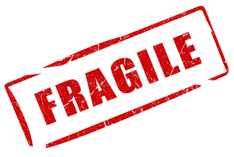 Sello frágil stock de ilustración. Ilustración de pegatina - 42169029