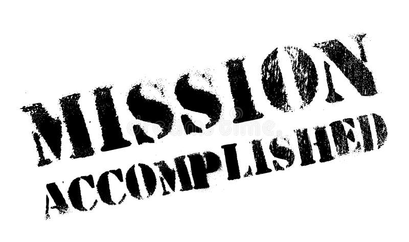 Sello logrado misión ilustración del vector. Ilustración de muestra ...