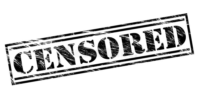 Etiqueta negra censurada ilustración del vector. Ilustración de label ...