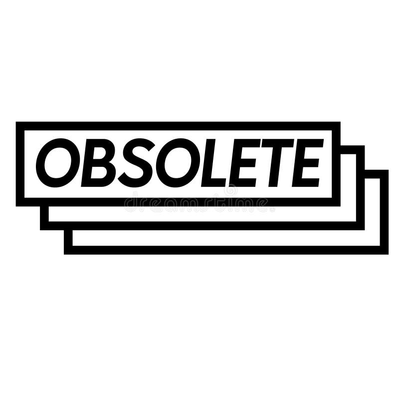 Sello obsoleto en blanco ilustración del vector. Ilustración de palabra ...