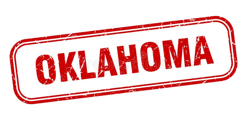 Sello Oklahoma Signo Aislado De Oklahoma Grunge Ilustración del Vector ...