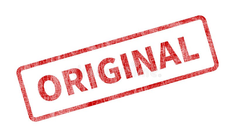 Sello Original - Sello Rojo Del Grunge Stock de ilustración ...