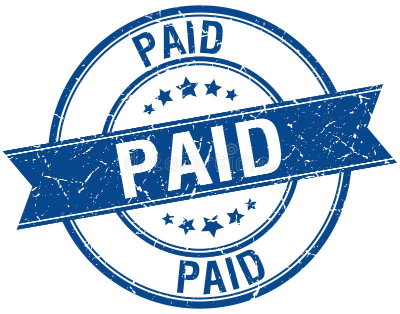 Símbolo Redondo Rojo Pagado Aislado Stock de ilustración - Ilustración ...