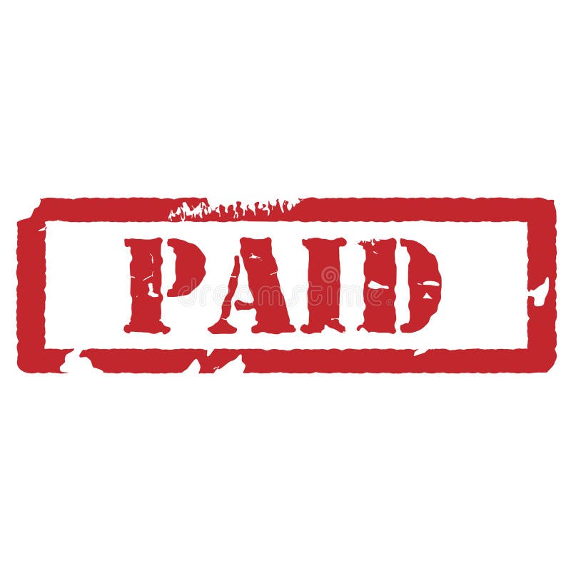 Sello pagado stock de ilustración. Ilustración de cliente - 61574196