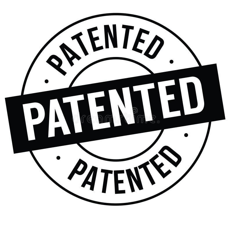Sello patentado en blanco ilustración del vector. Ilustración de fondo ...