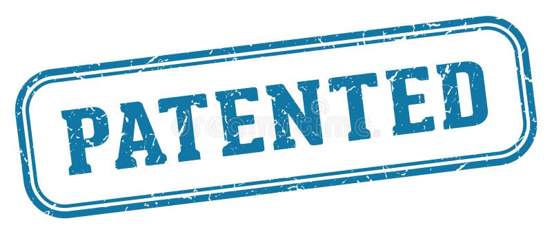 Sello Patentado. Sello Rectangular Patentado Sobre Fondo Blanco ...