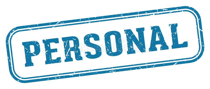 Sello Personal. Sello Personal Rectangular Sobre Fondo Blanco ...