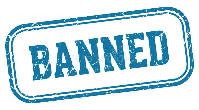 Sello Prohibido. Marca Rectangular Prohibida En Fondo Blanco ...