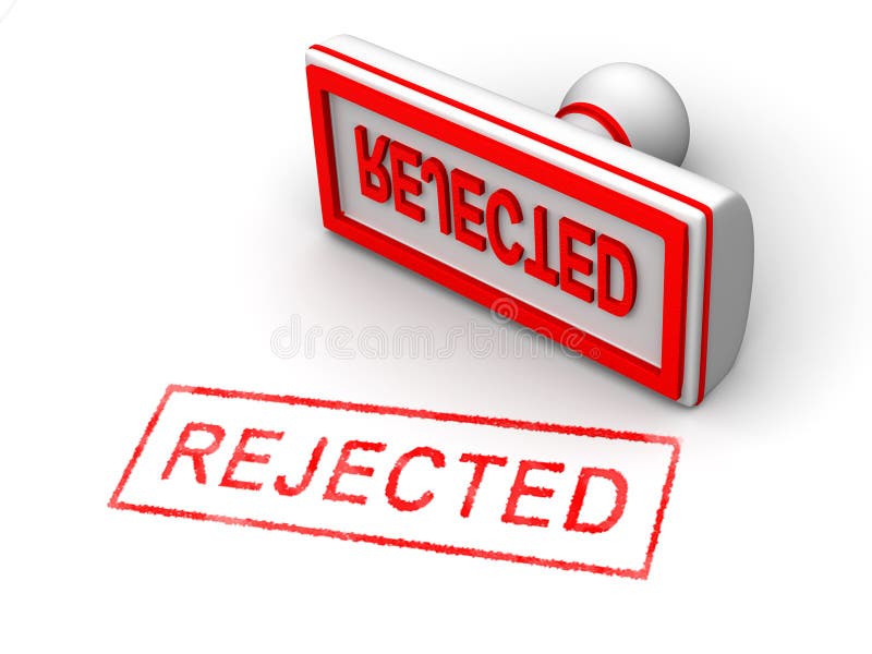Sello rechazado stock de ilustración. Ilustración de tres - 11285017
