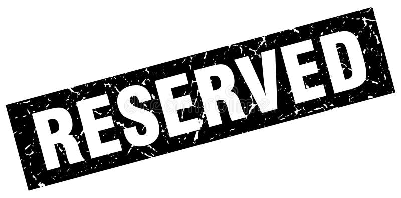 Sello reservado ilustración del vector. Ilustración de reservado ...