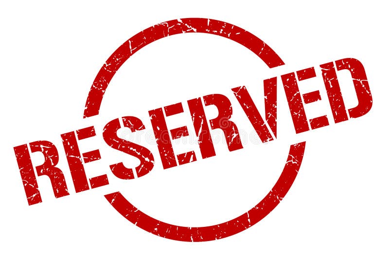 Sello reservado ilustración del vector. Ilustración de vector - 136944602