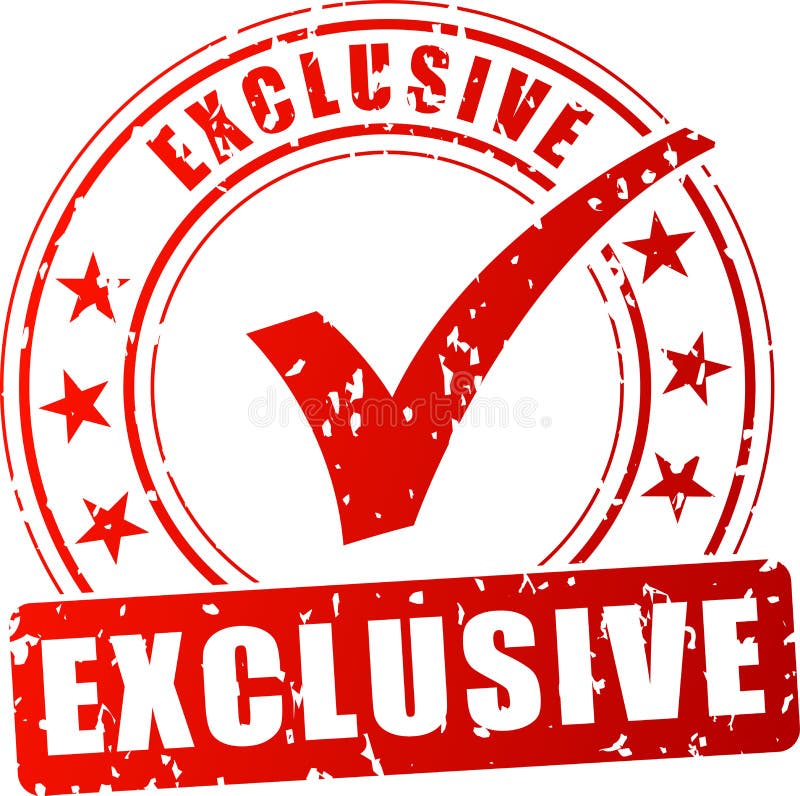 Sello exclusivo ilustración del vector. Ilustración de tinta - 35433086