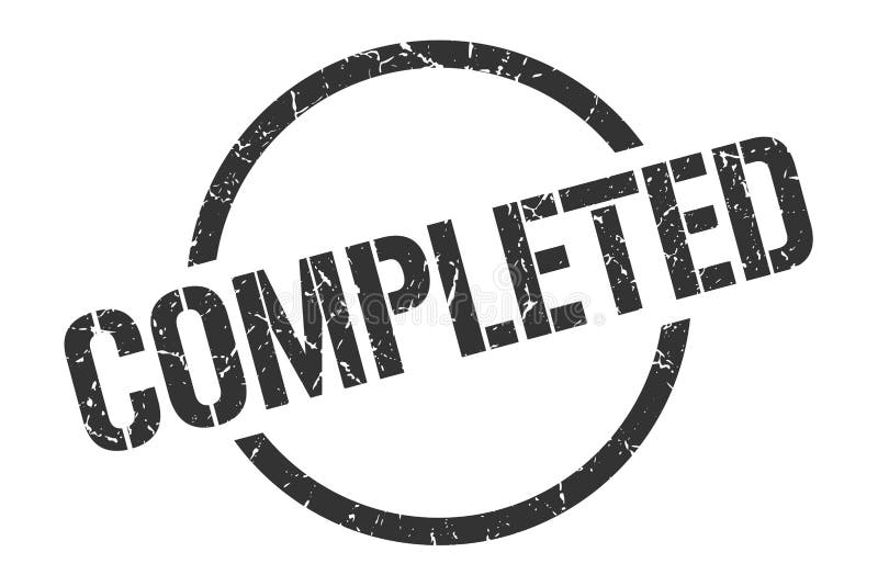 Sello terminado ilustración del vector. Ilustración de texturizado ...