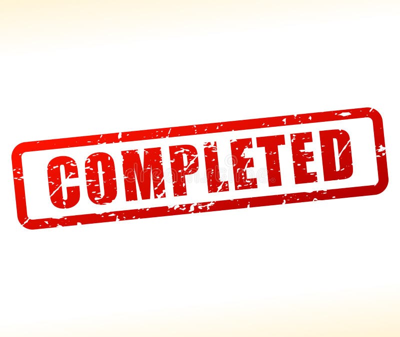 Sello terminado ilustración del vector. Ilustración de admita - 8618920