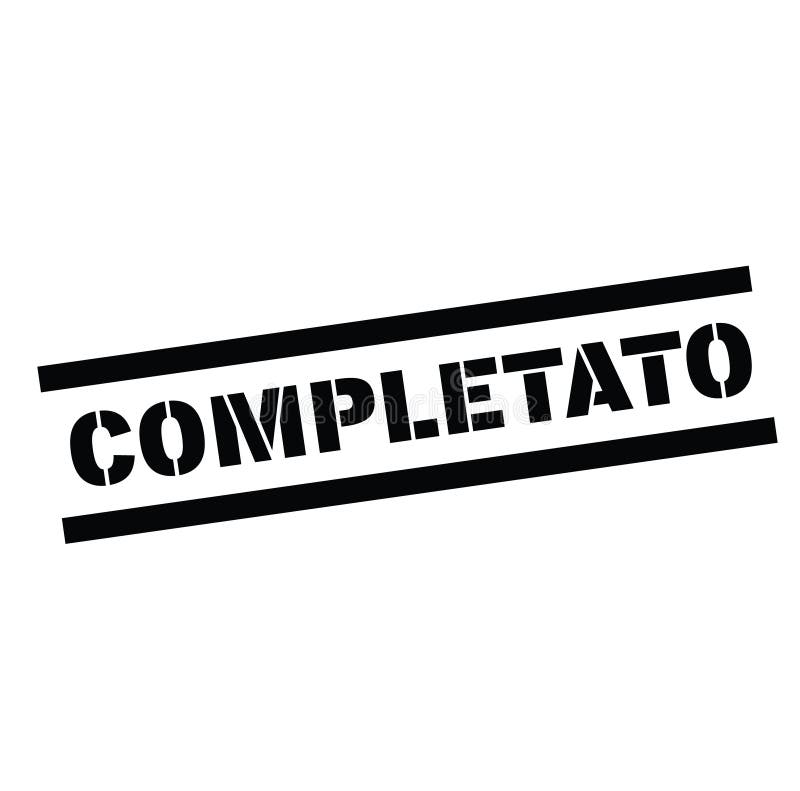Sello terminado en español ilustración del vector. Ilustración de paso - 125387637