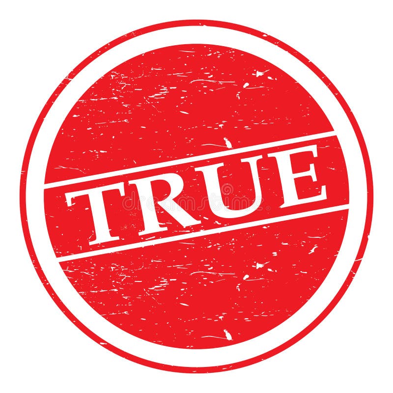 Verdad y falso stock de ilustración. Ilustración de icono - 8773035