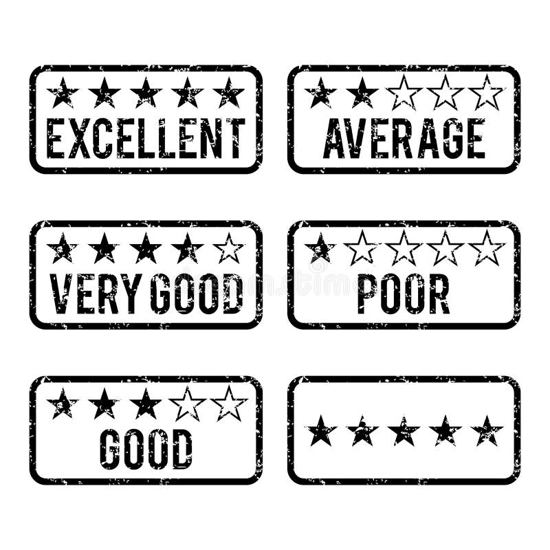 Sellos De Goma Del Grado Del Comentario Ilustración del Vector ...