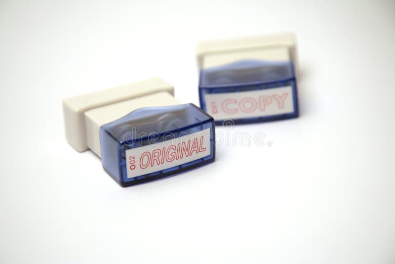 Sellos "Original" Y "Copia" Foto de archivo - Imagen de negocios, marca ...