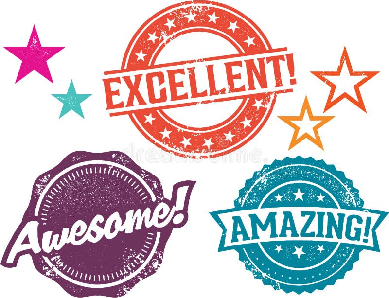 Sellos del reconocimiento ilustración del vector. Ilustración de divisa ...