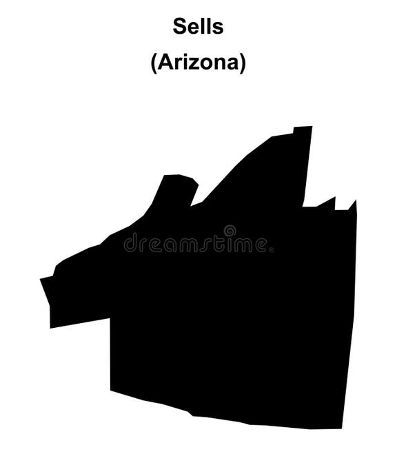 Sells outline map stock vector. Illustration of infographics - 385910634