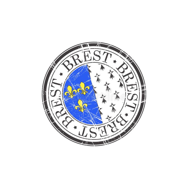 Selo da cidade de Bresta ilustração do vetor. Ilustração de projeto ...