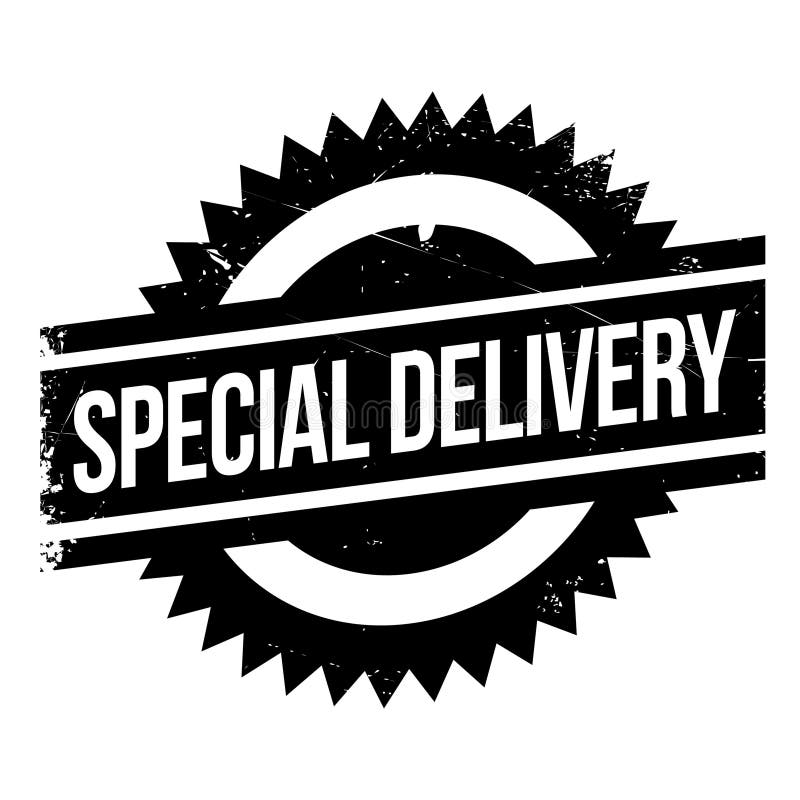 Selo da entrega especial ilustração do vetor. Ilustração de branco ...
